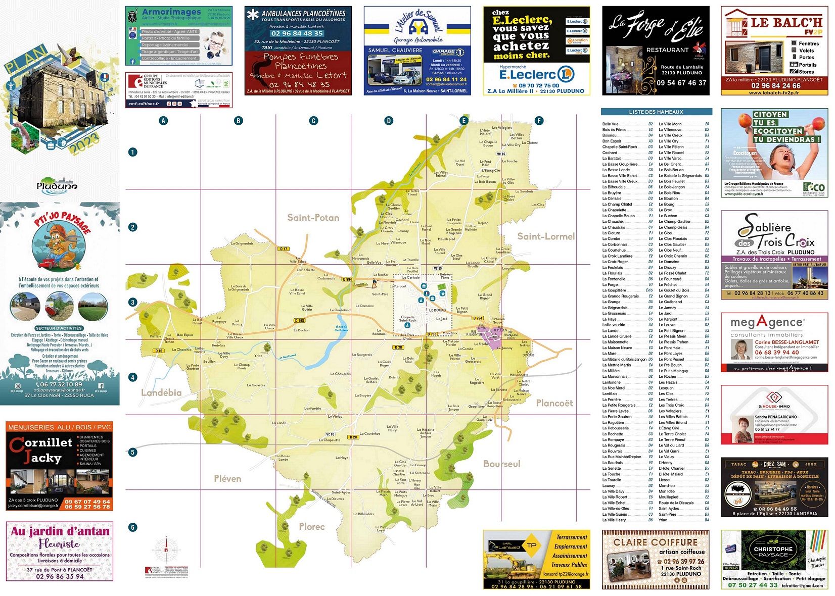 Plan de la commune - Mairie de Val d'Arguenon (22)